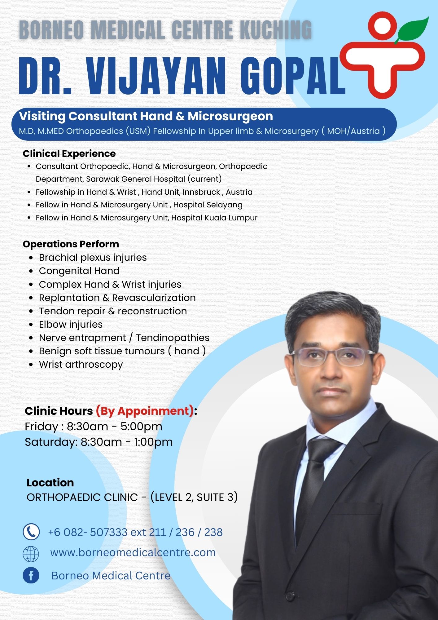 Orthopaedic (Hand & Microsurgery) – Borneo Medical Centre